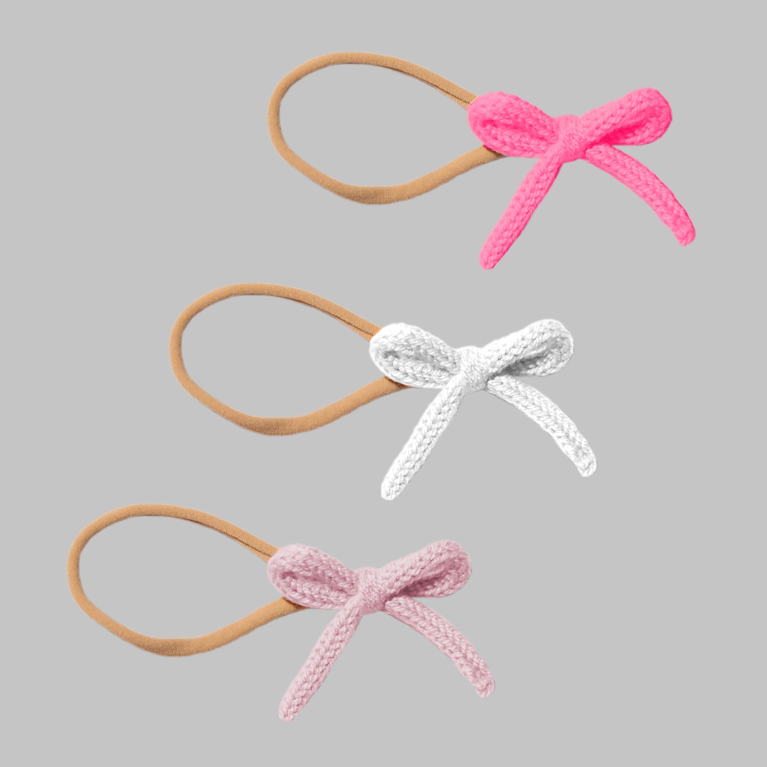 Set de Banditas con Moños Crochet - Rosas – Nap